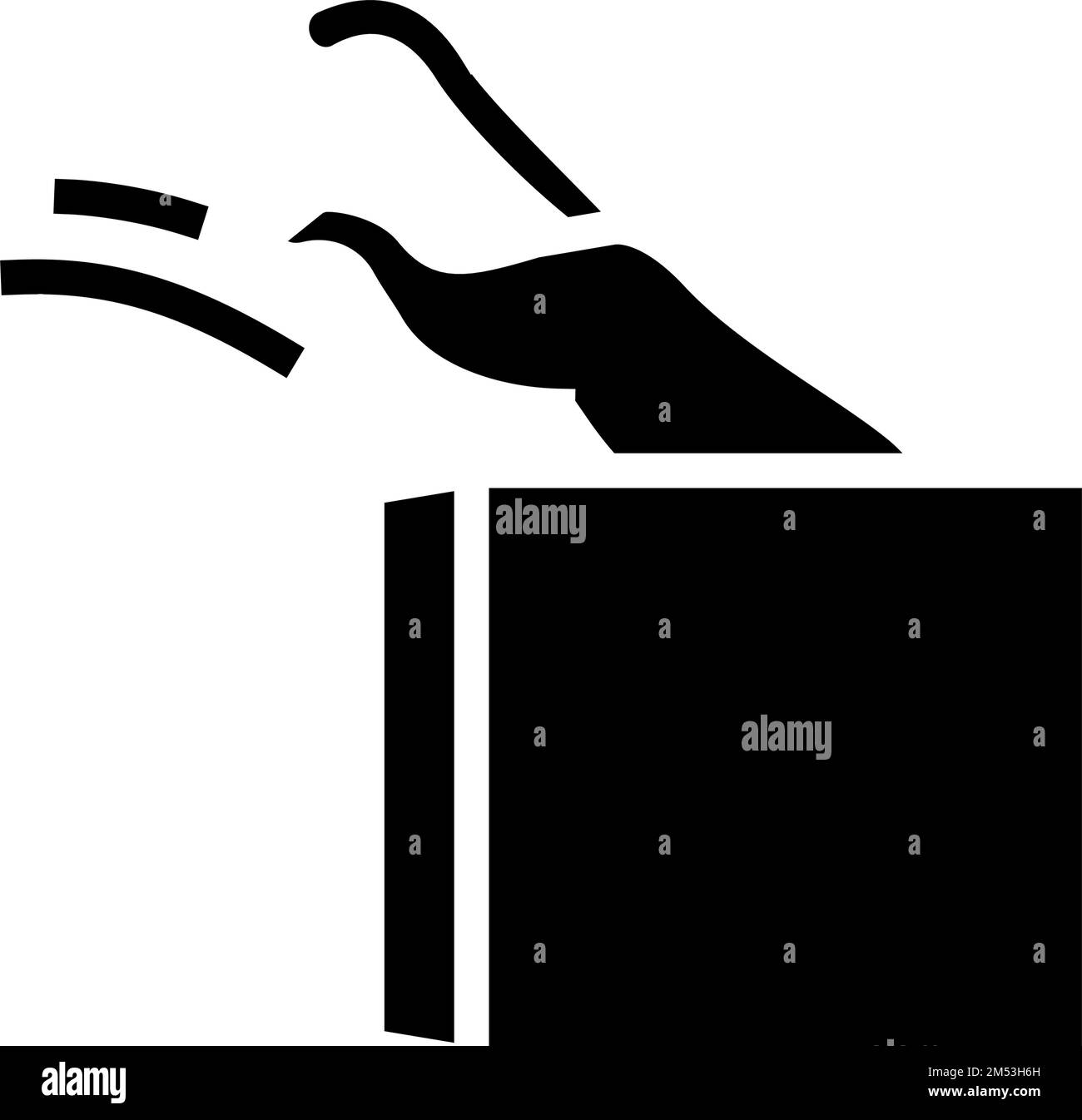 into preposition english glyph icon vector illustration Stock Vector ...