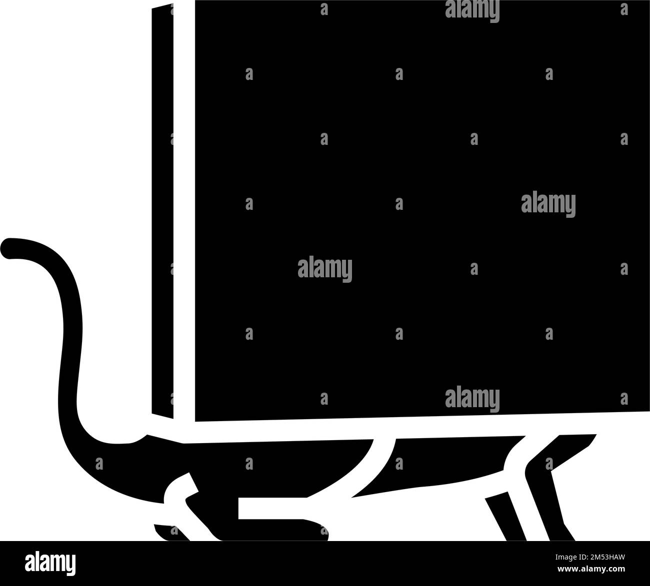 under preposition english glyph icon vector illustration Stock Vector ...