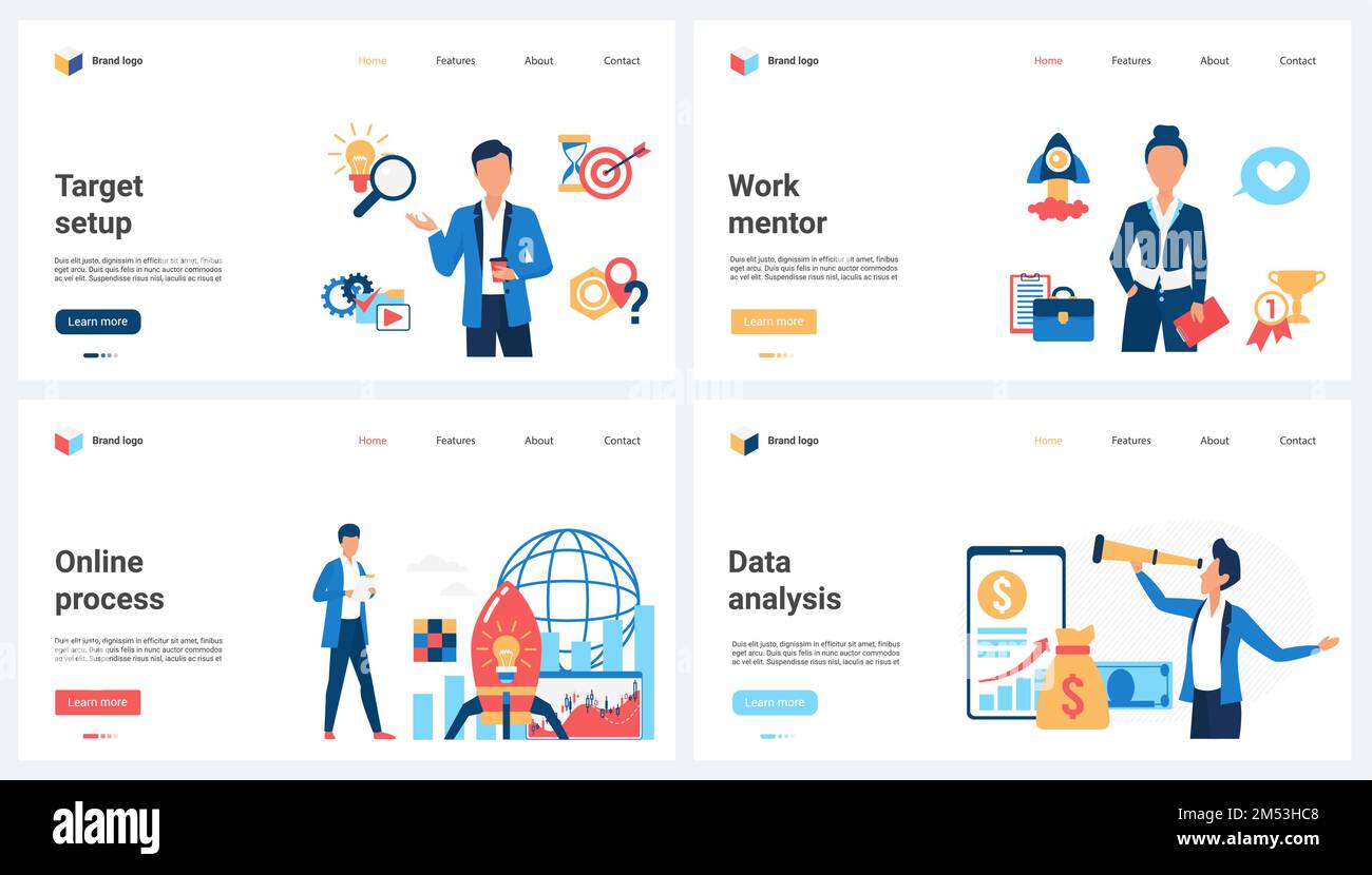 Online data analysis process, business target setting set vector ...