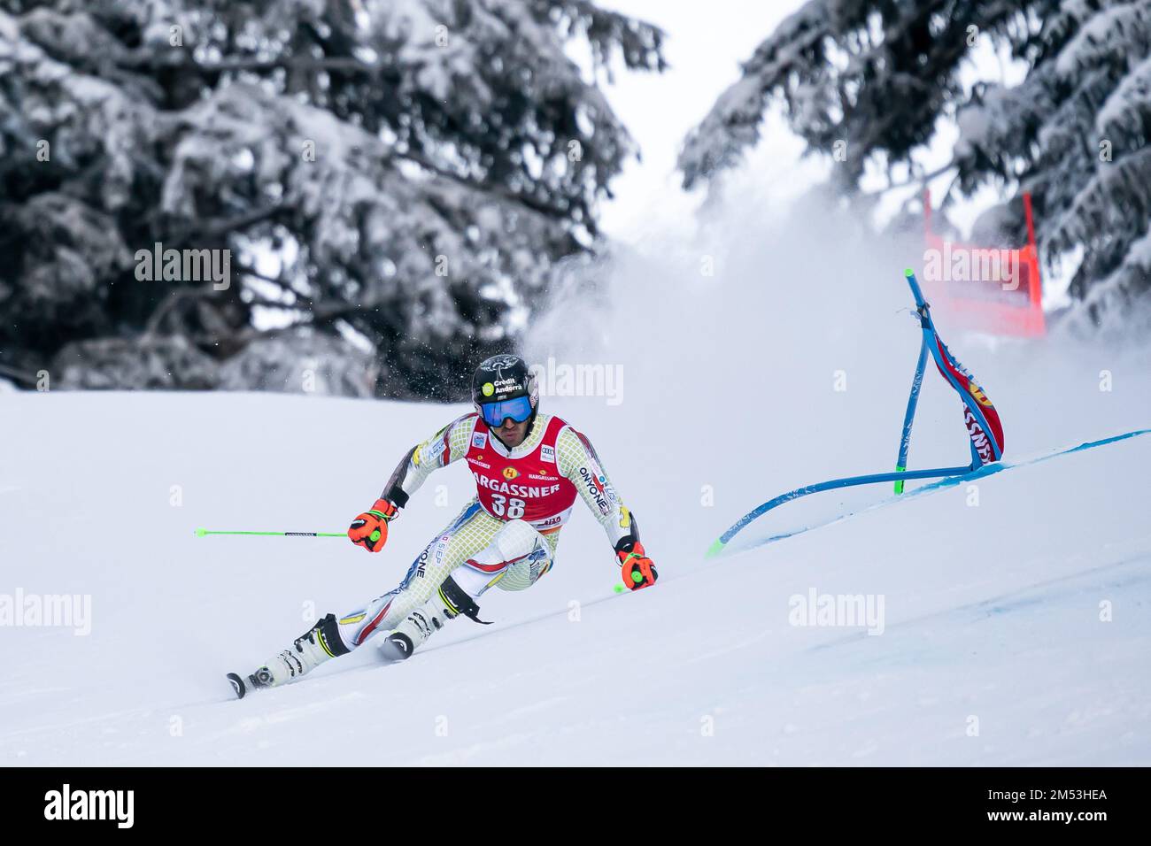 Alta Badia, Italy 18 December 2022. VERDU Joan (And) competing in the ...