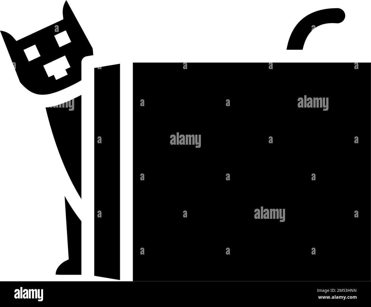 behind preposition english glyph icon vector illustration Stock Vector ...