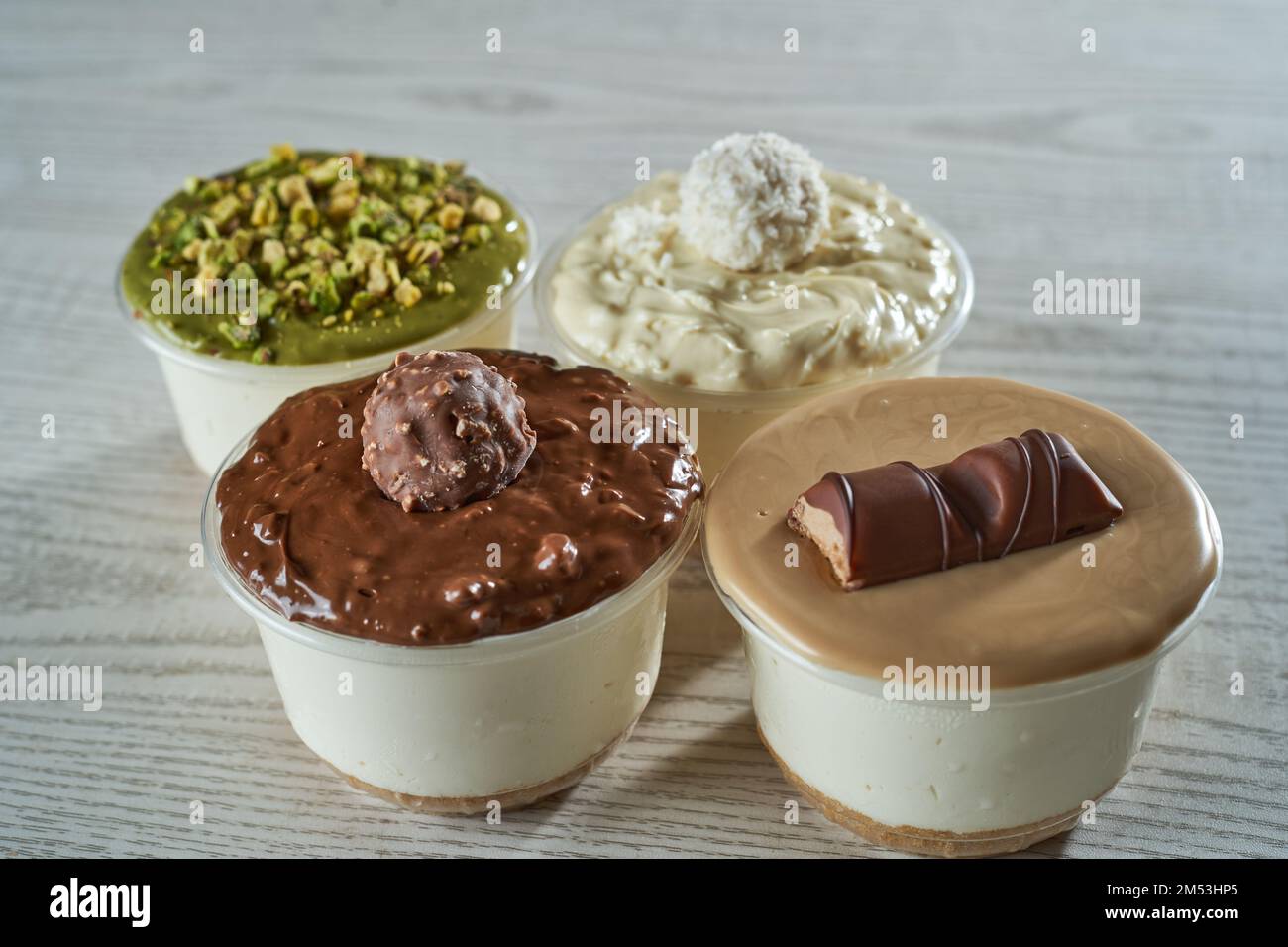 Four puddings hi-res stock photography and images - Alamy