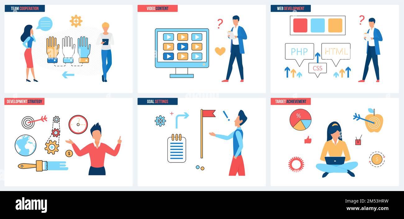 Team cooperation, business development strategy for target achievement ...