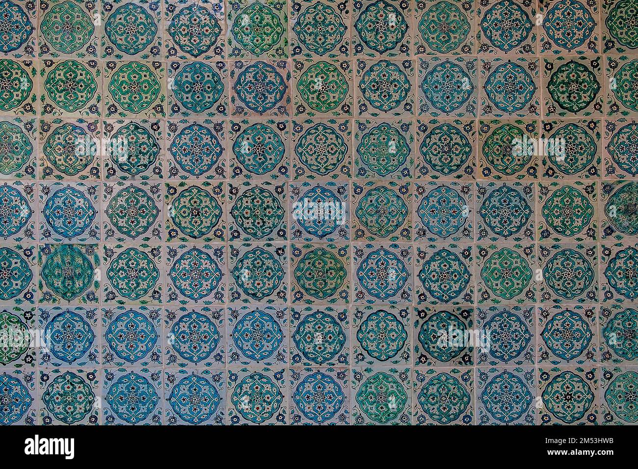 The texture of the ceramic tiles in the oriental style. Turkish ceramic ...