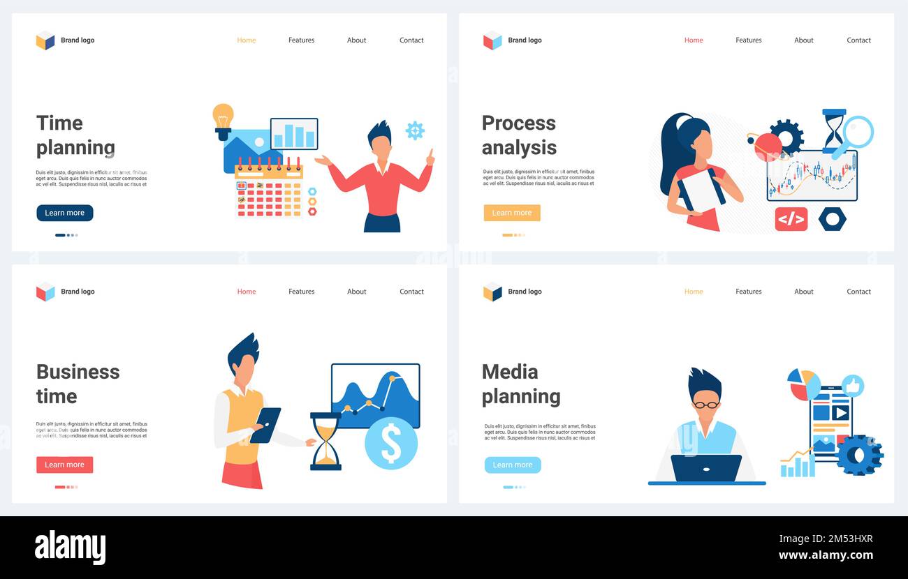 Planning process analysis, business time management, online media ...
