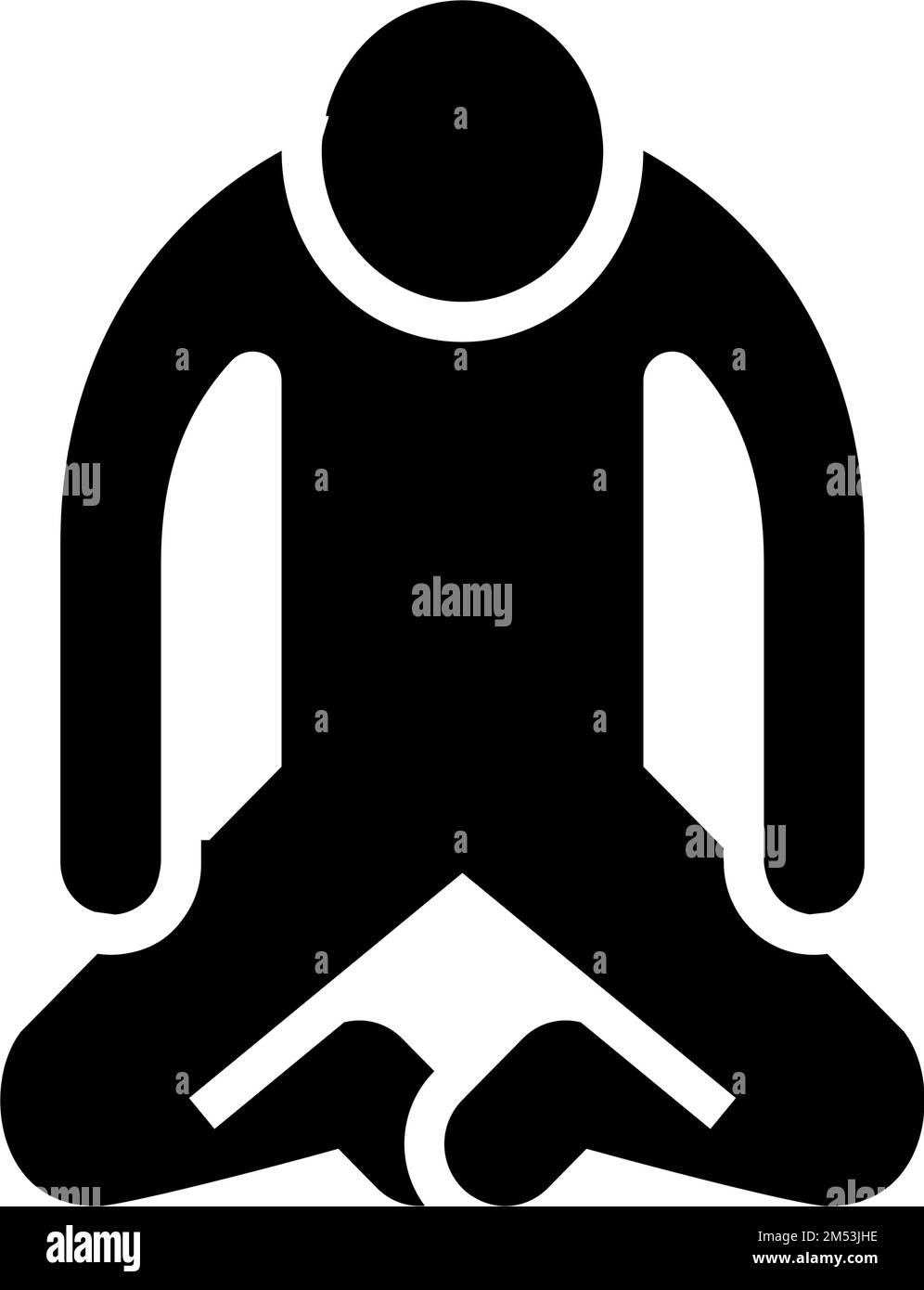 depression people silhouette glyph icon vector illustration Stock ...
