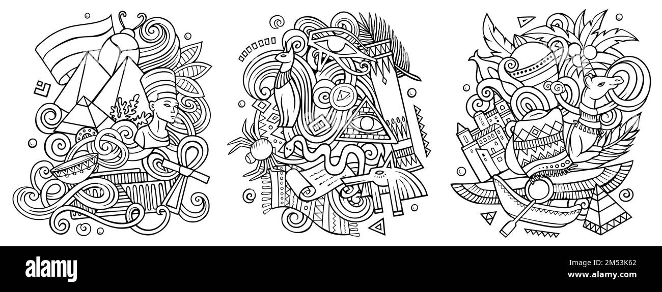 Ancient egyptian designs Black and White Stock Photos & Images - Alamy