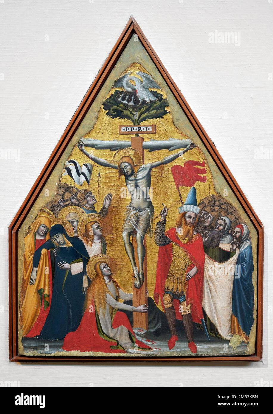 Crocifissione di Cristo e santi - tempera su tavola - Simone di Filippo ...