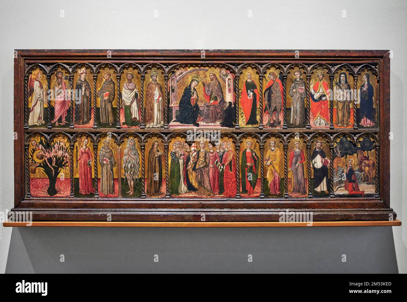 in alto : Incoronazione della Vergine, Angelo Annunciante, Vergine ...