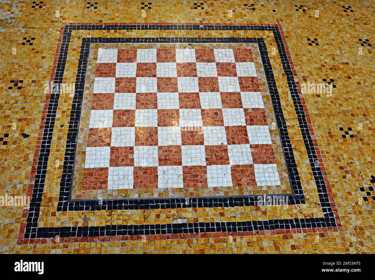 A fragment of the sidewalk on Ugo Bassi Street in Bologna, Italy Stock ...