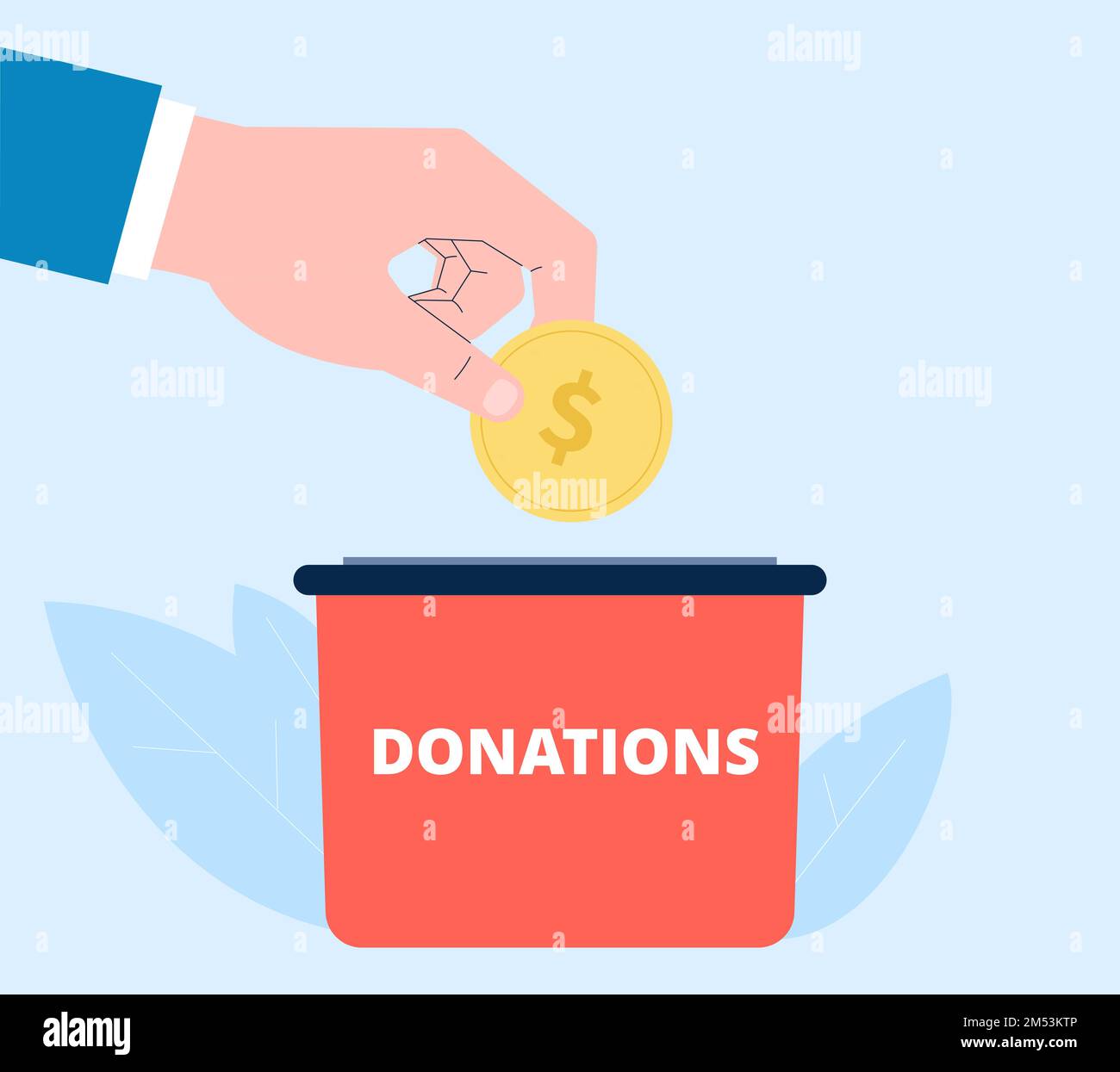 Donate concept. Donations worldwide, hand putting coin in charity box ...