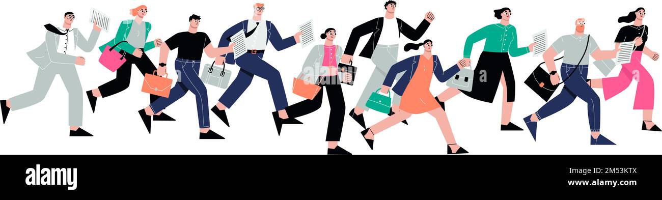 Business run competition challenge. Office team lifestyle, managers ...