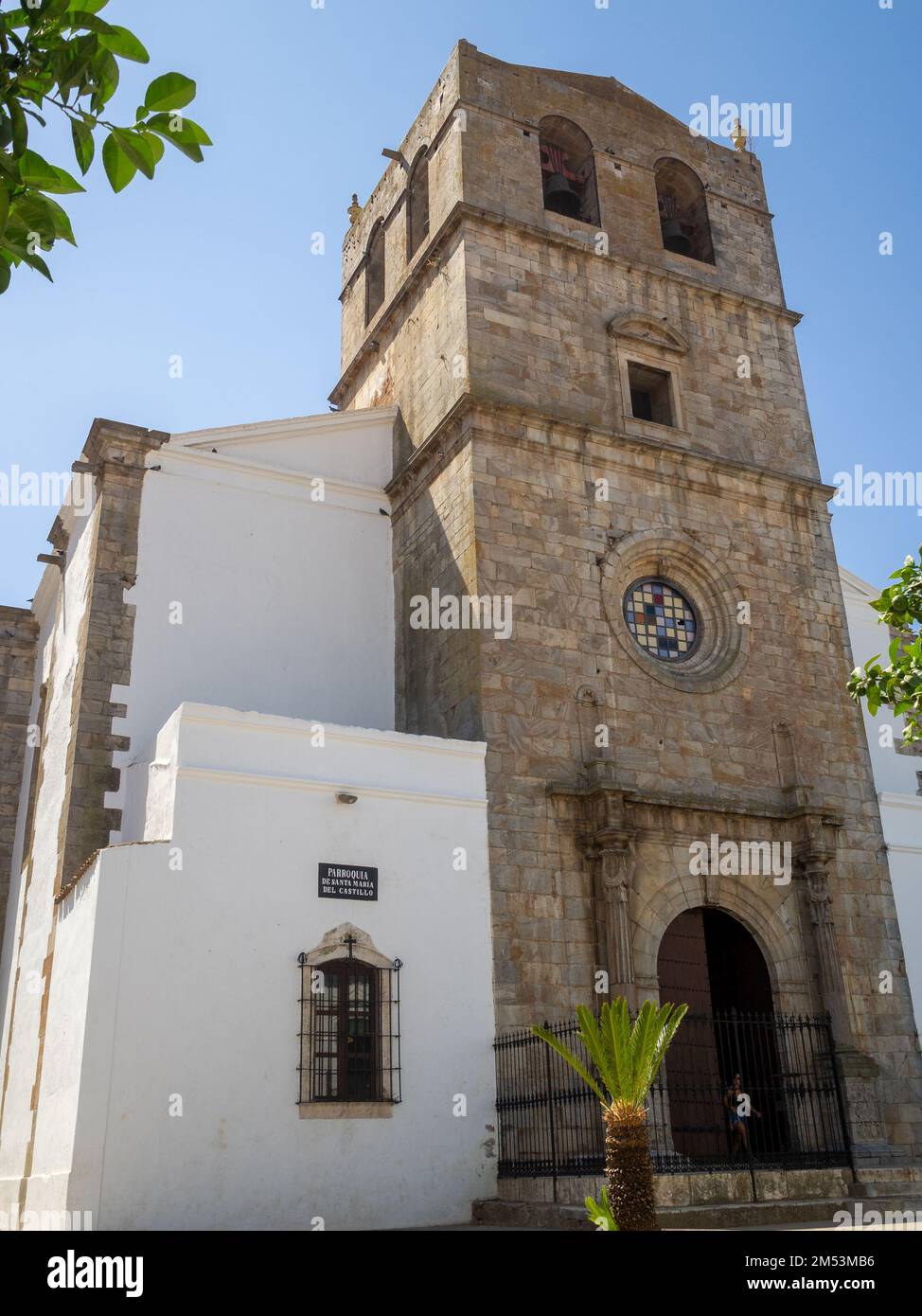 Santa Maria del Castillo Church, Olivenza Stock Photo - Alamy