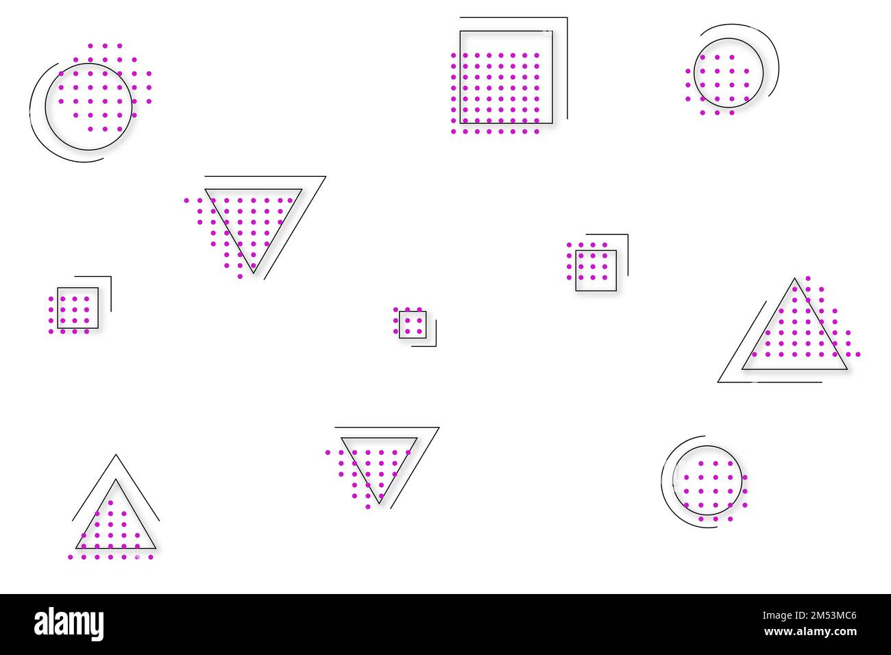 Vintage Memphis pattern. Seamless wallpaper background, fabrics in a ...