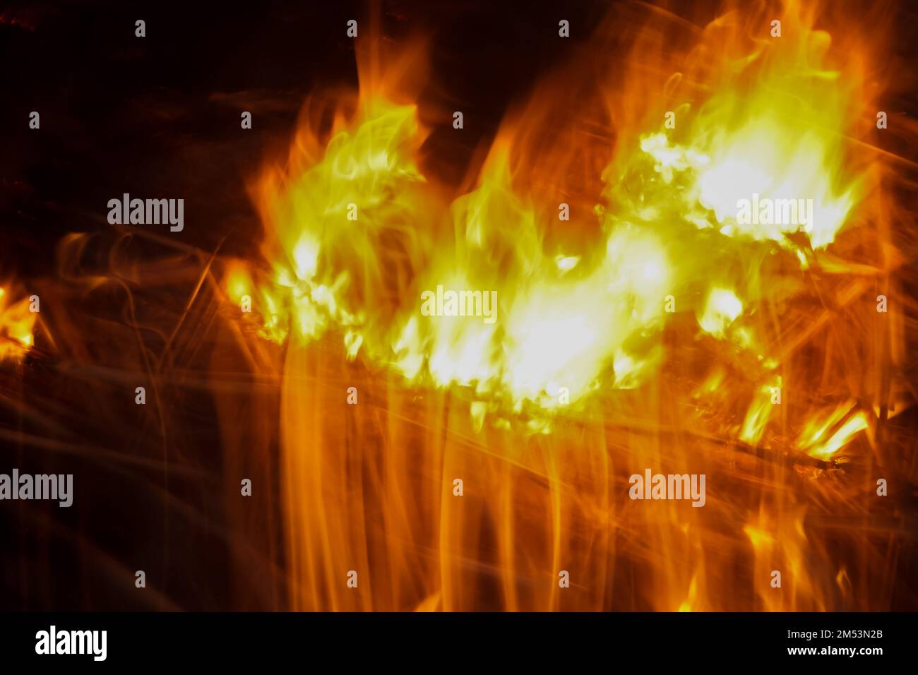 fire isolated on black.Burn down in a hardwood fire Stock Photo - Alamy