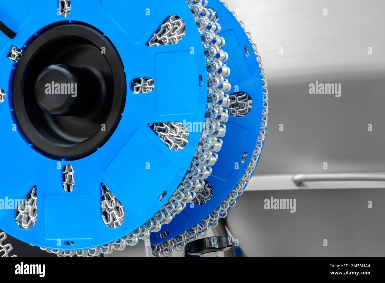 Conveyor chain drive shaft food packaging line Stock Photo - Alamy