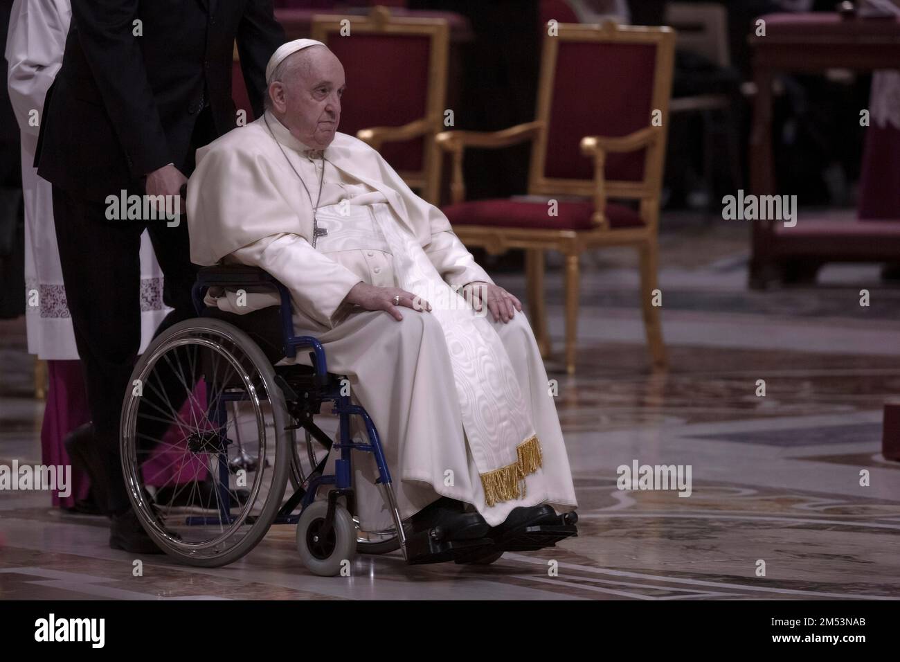 Vatican City, Vatican, 24 December 2022. Pope Francis celebrates ...