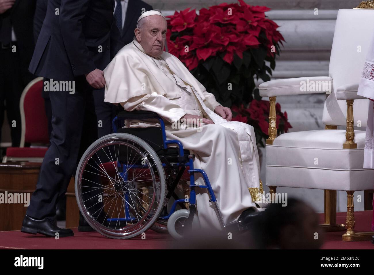 Vatican City, Vatican, 24 December 2022. Pope Francis celebrates ...