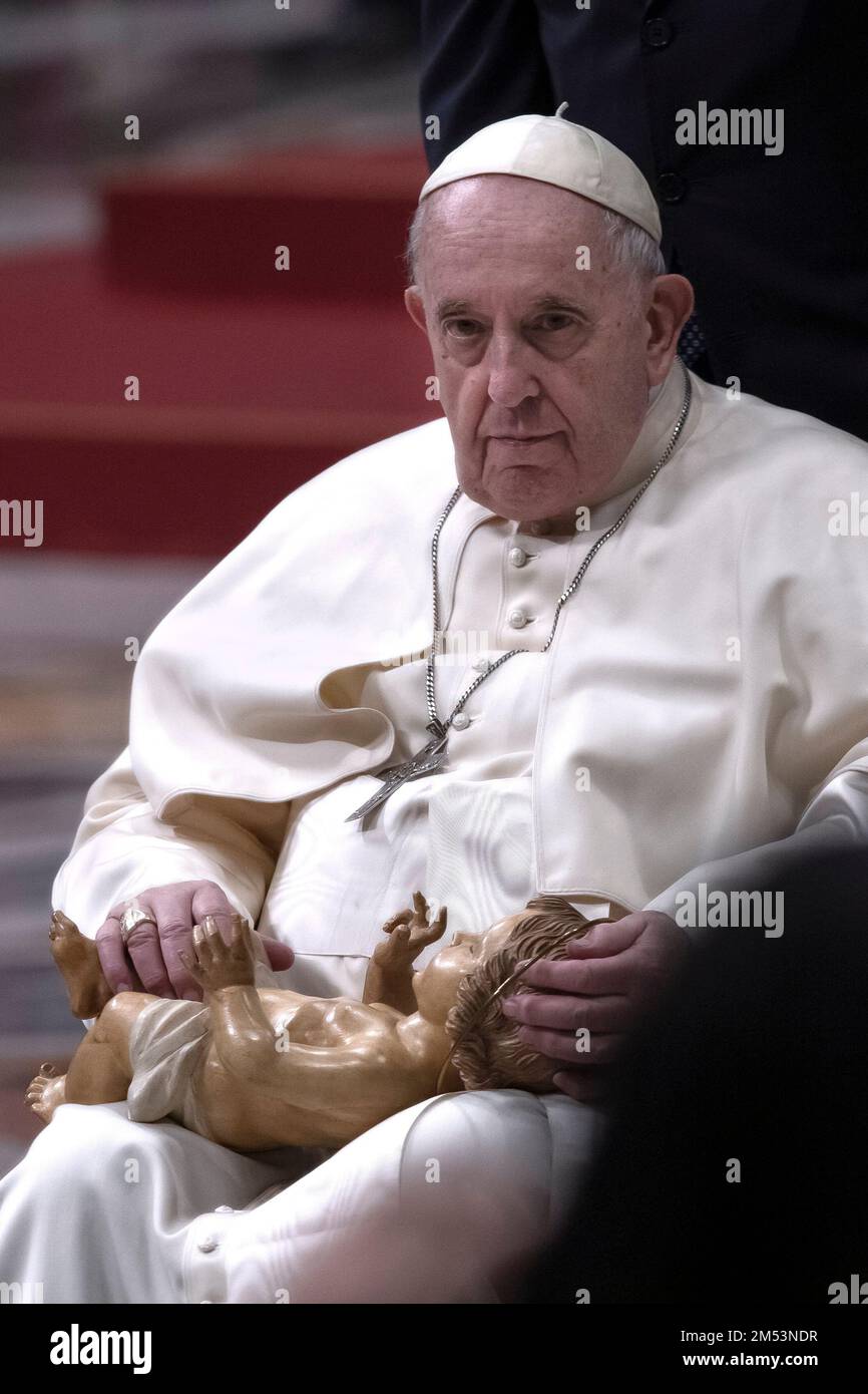 Vatican City, Vatican, 24 December 2022. Pope Francis celebrates ...