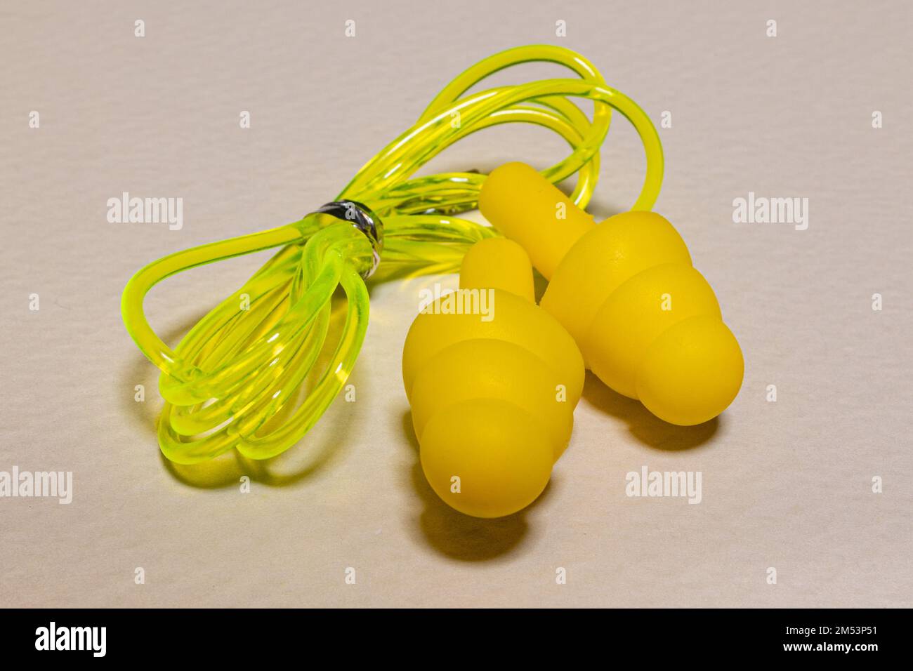 Silicone ear plugs for human ears on white background Stock Photo - Alamy