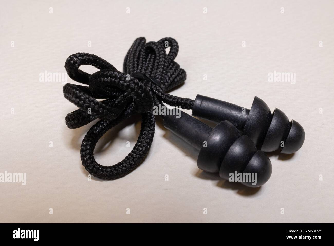 Silicone ear plugs for human ears on white background Stock Photo - Alamy