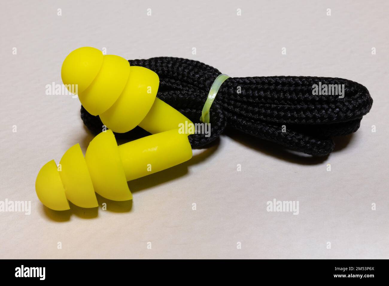 Silicone ear plugs for human ears on white background Stock Photo - Alamy
