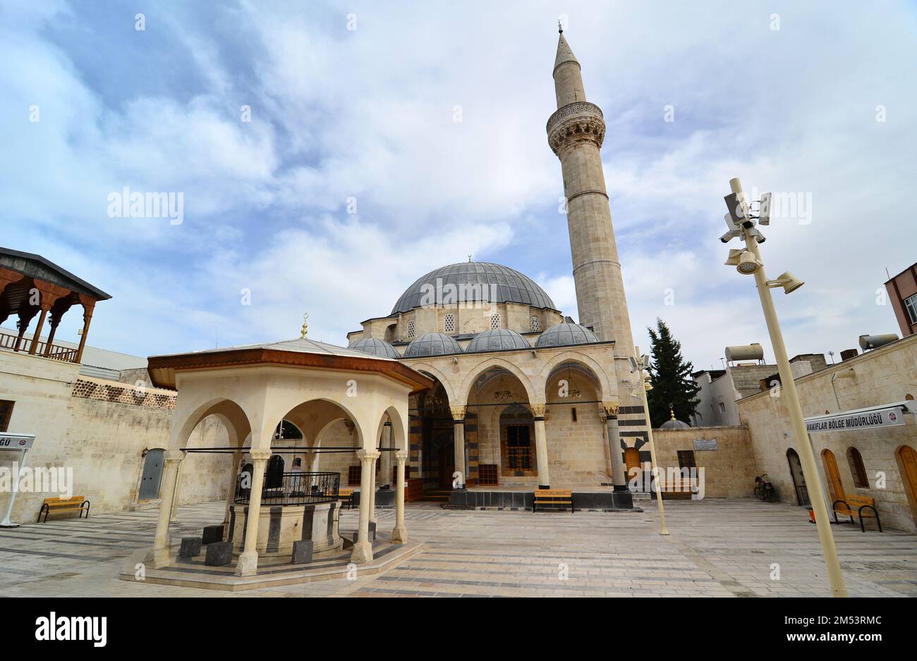 Can Polat Pasha Mosque, located in Kilis, Turkey, was built in 1553 by ...