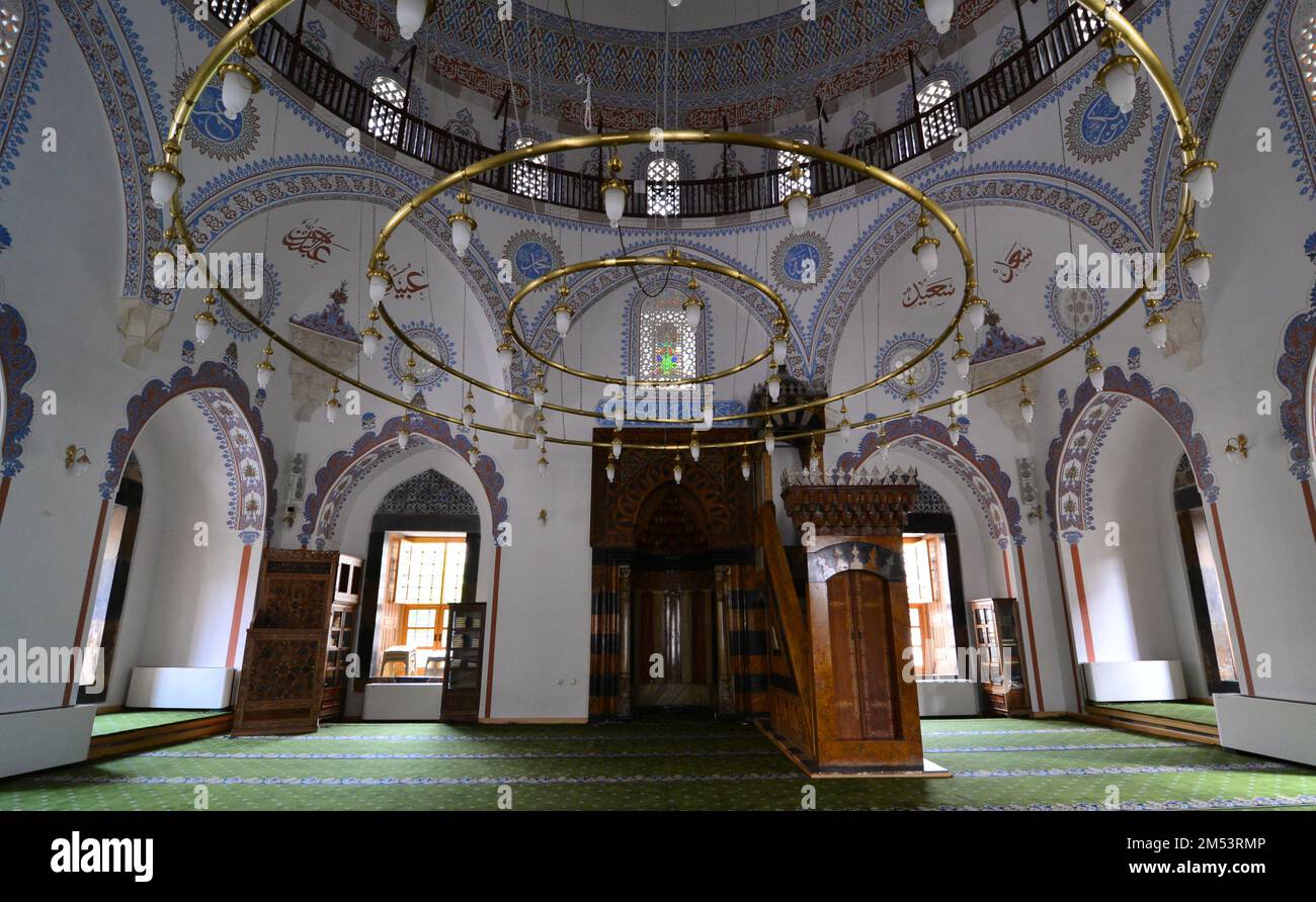 Can Polat Pasha Mosque, located in Kilis, Turkey, was built in 1553 by ...