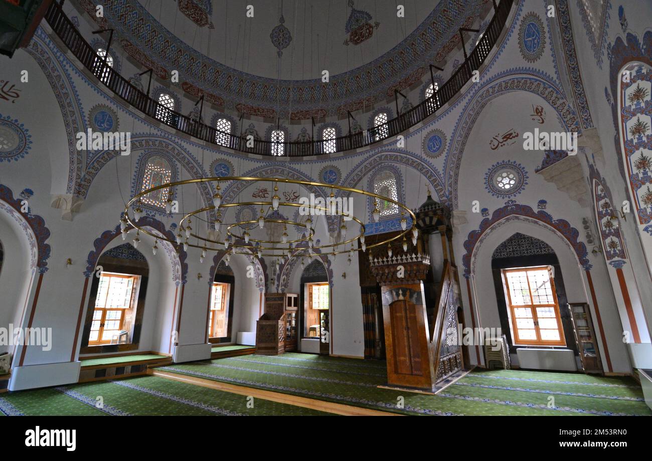 Can Polat Pasha Mosque, located in Kilis, Turkey, was built in 1553 by ...