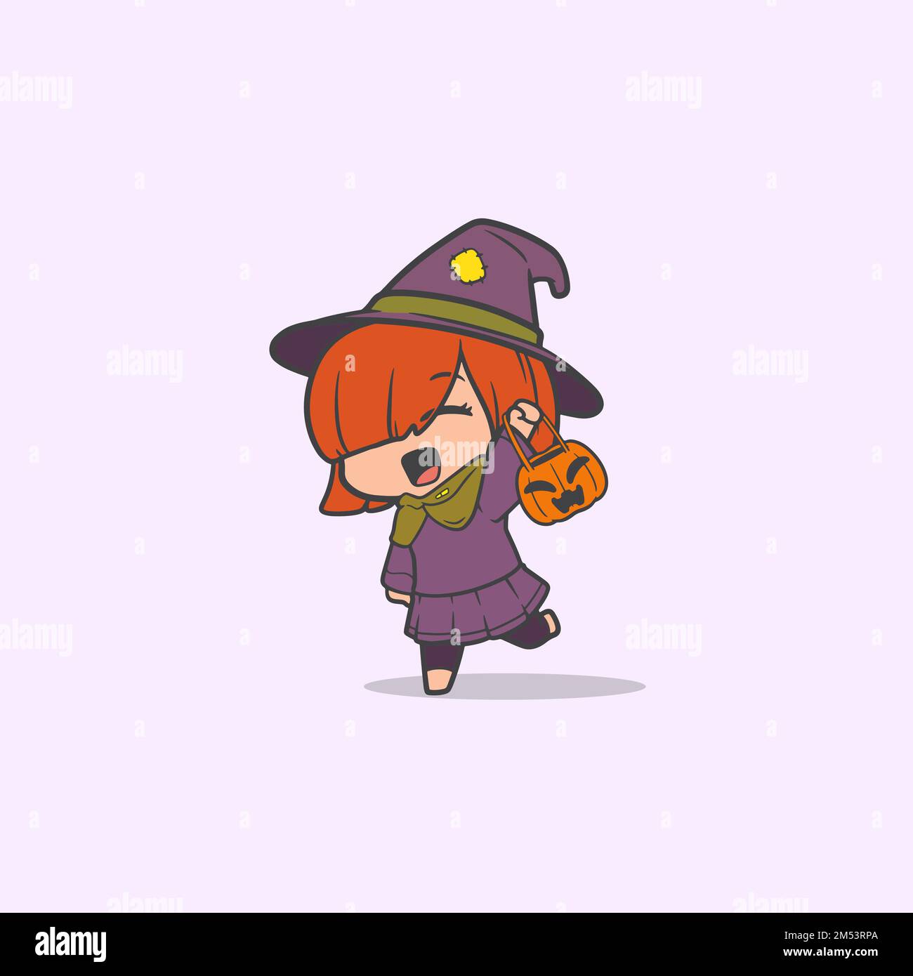 Little witch Stock Vector Images - Alamy