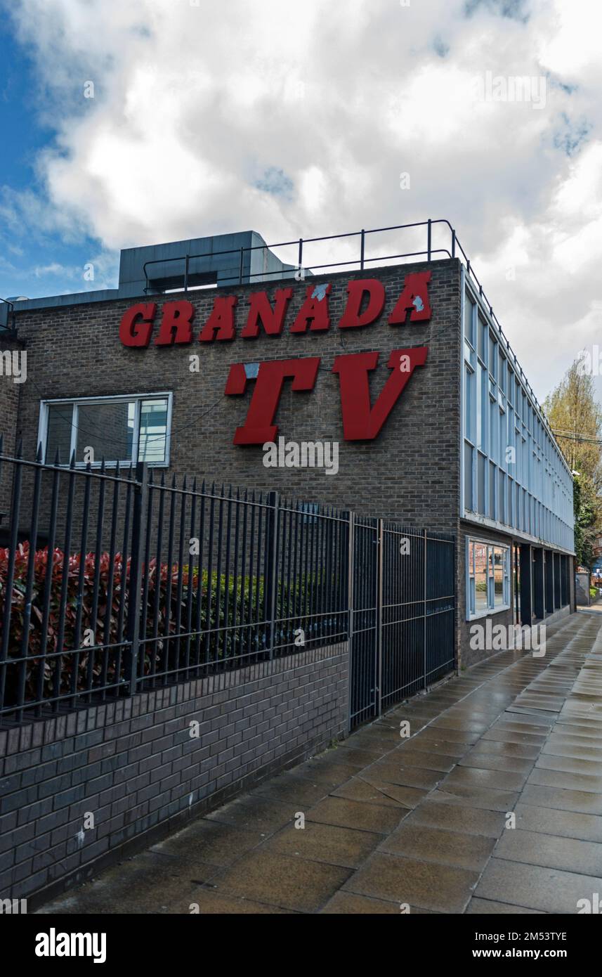 Granada TV studios. Quay Street, Manchester Stock Photo - Alamy