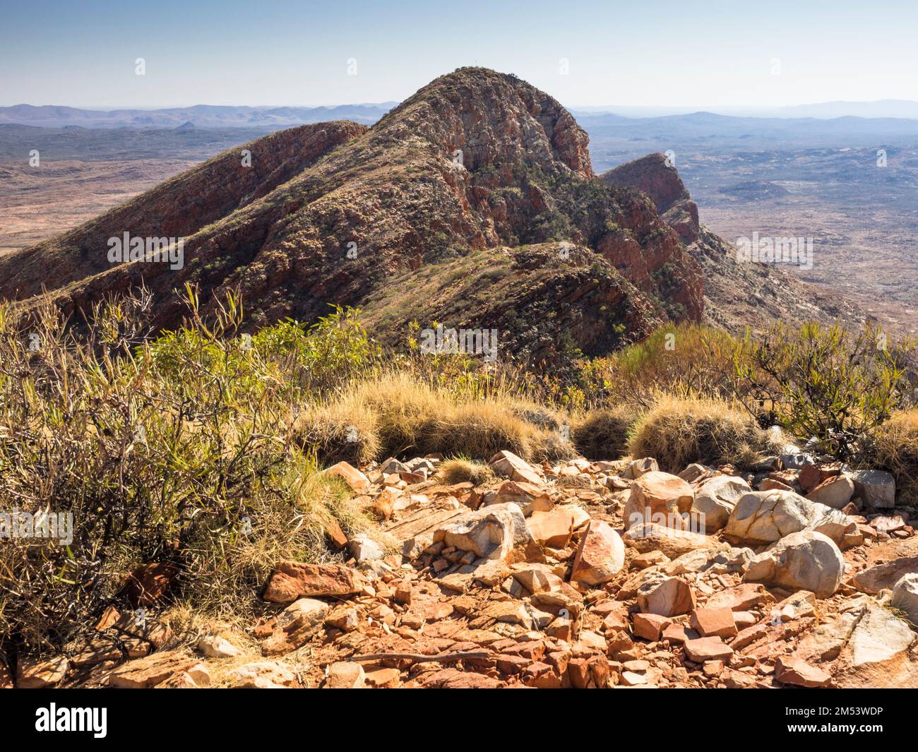 Mt Sonder true summit (1380m) from the South Summit (1339m). West ...