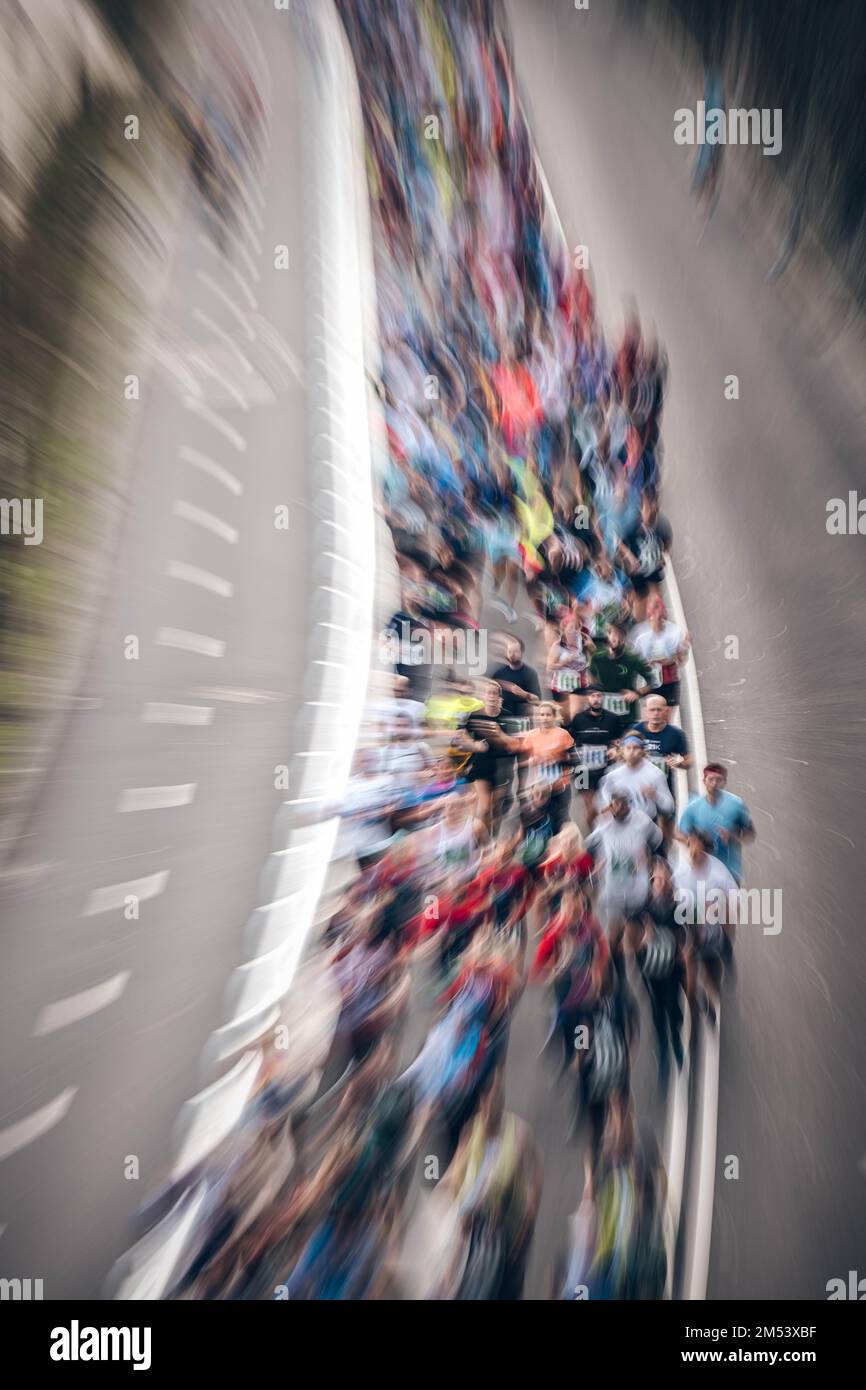 Runner zooming hi-res stock photography and images - Alamy