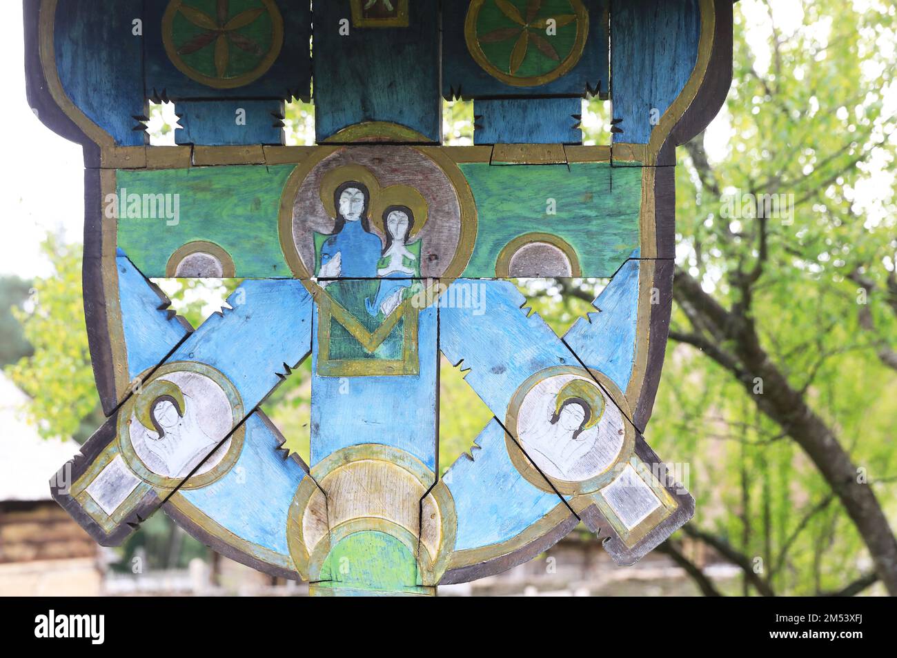 Traditional folk-architecture at Astra open air ethnographic Museum, in ...