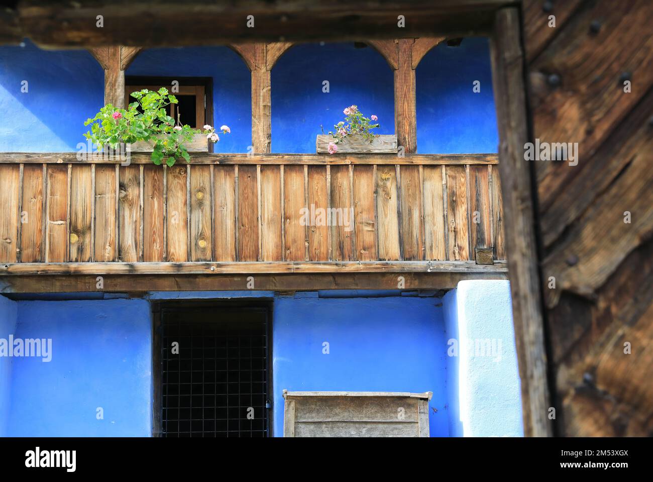 Traditional folk-architecture at Astra open air ethnographic Museum, in ...