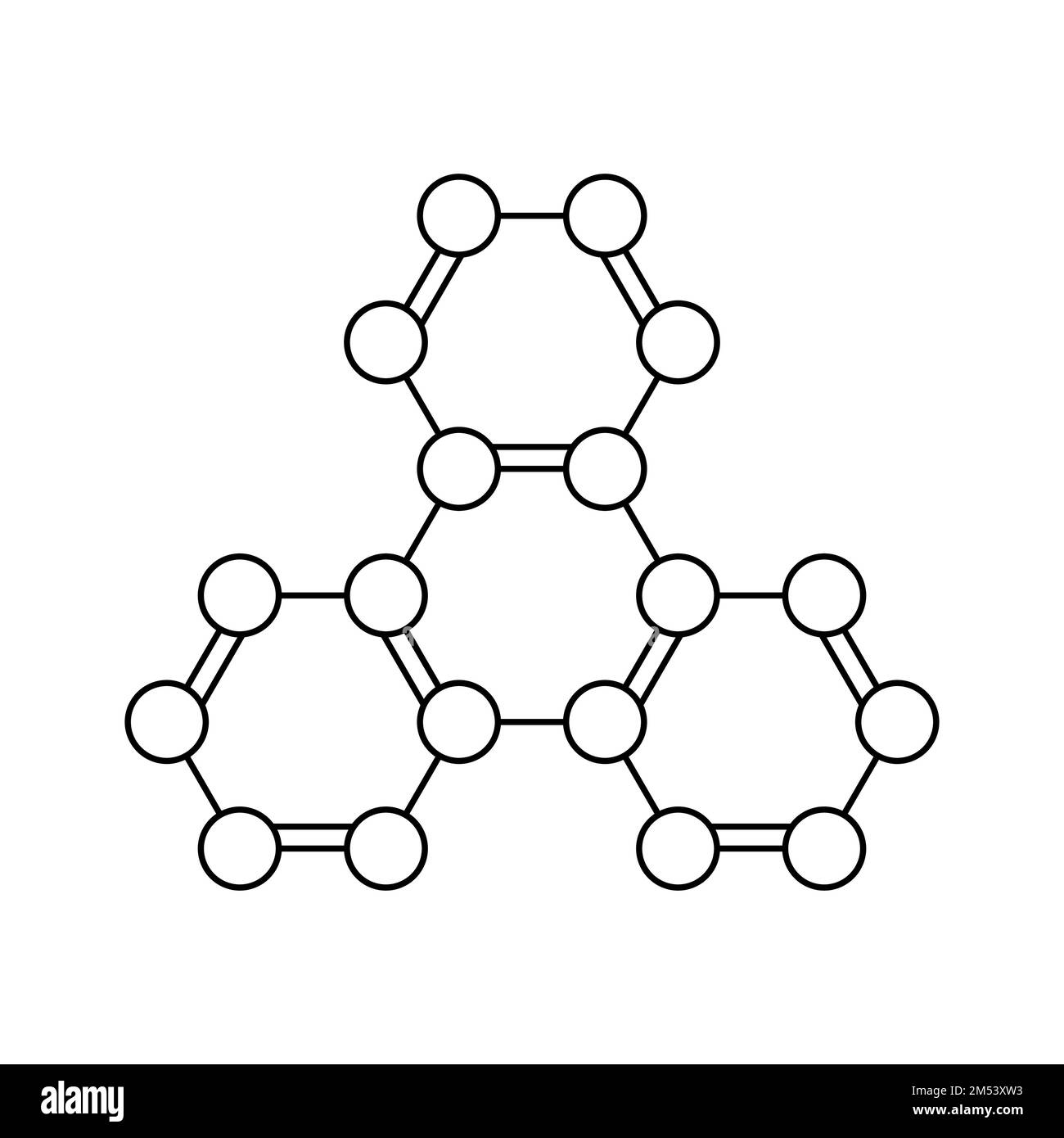 Abstract Molecule Icon Symbol Of Chemistry Science Laboratory Education Or Biochemistry