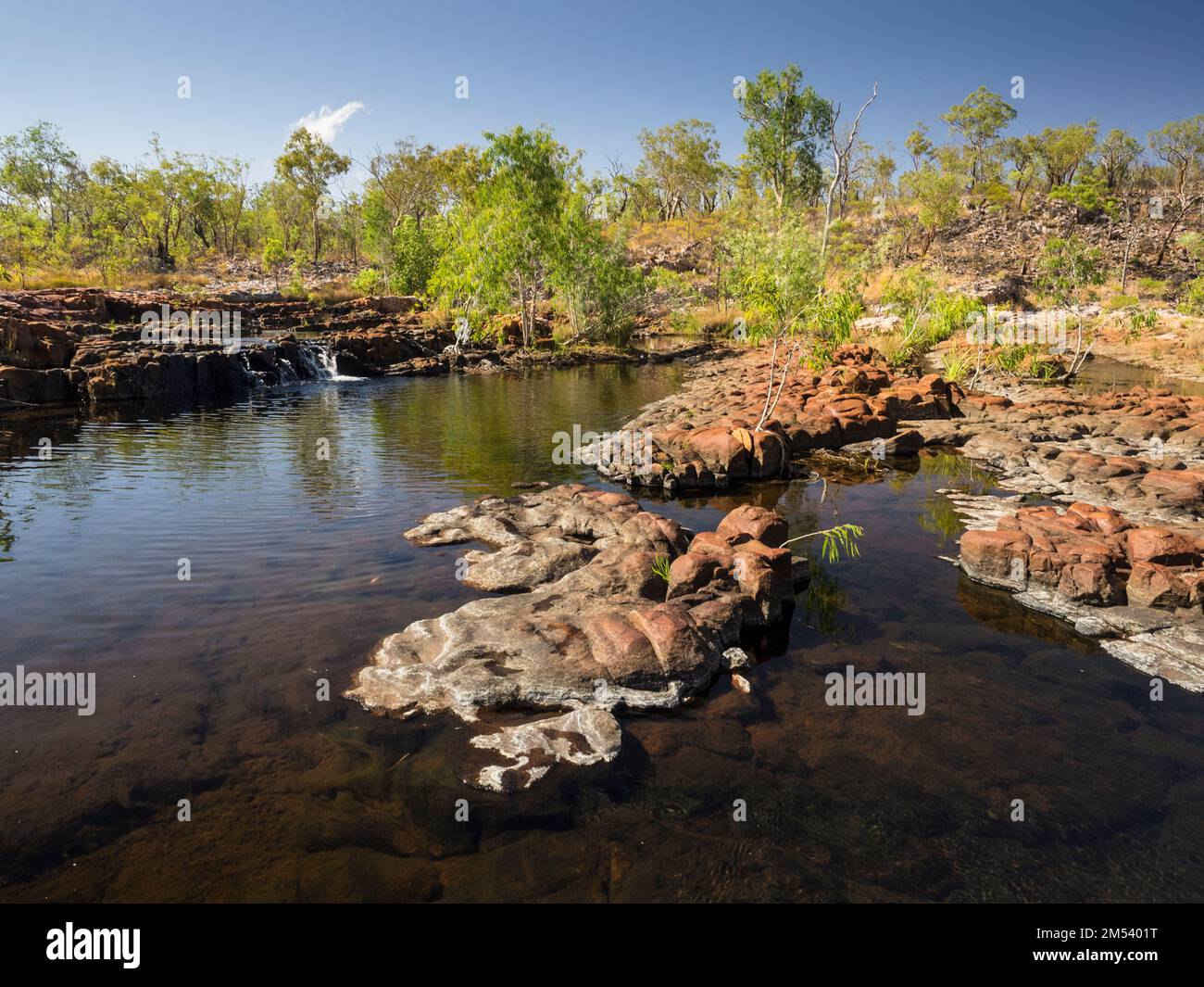 Rockhole at the head of Sweetwater Pool, Edith Falls (Leliyn), Nitmiluk ...