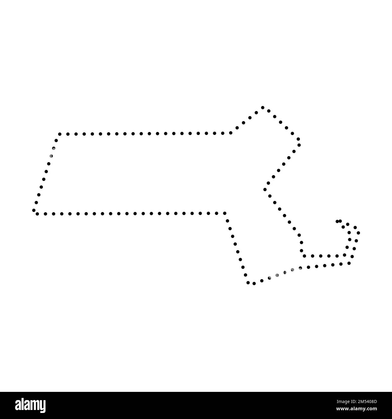 Massachusetts state of United States of America, USA. Simplified thick ...