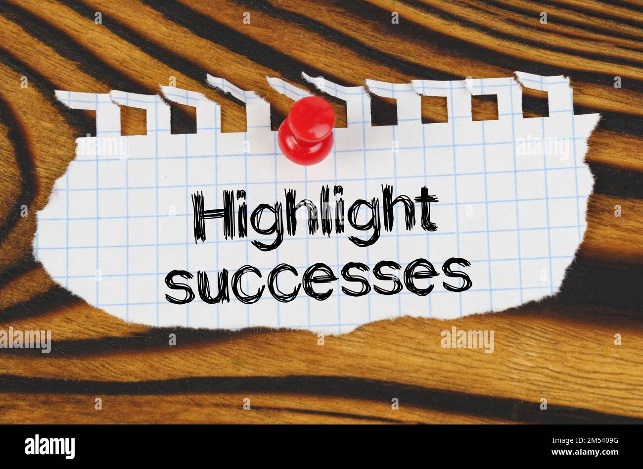 Business concept. Attached to the board is an announcement with the ...