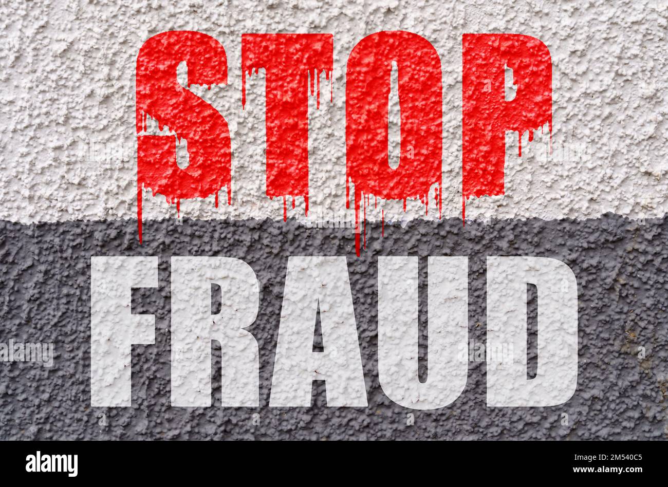 Business concept. On the white-gray surface of the wall is the ...