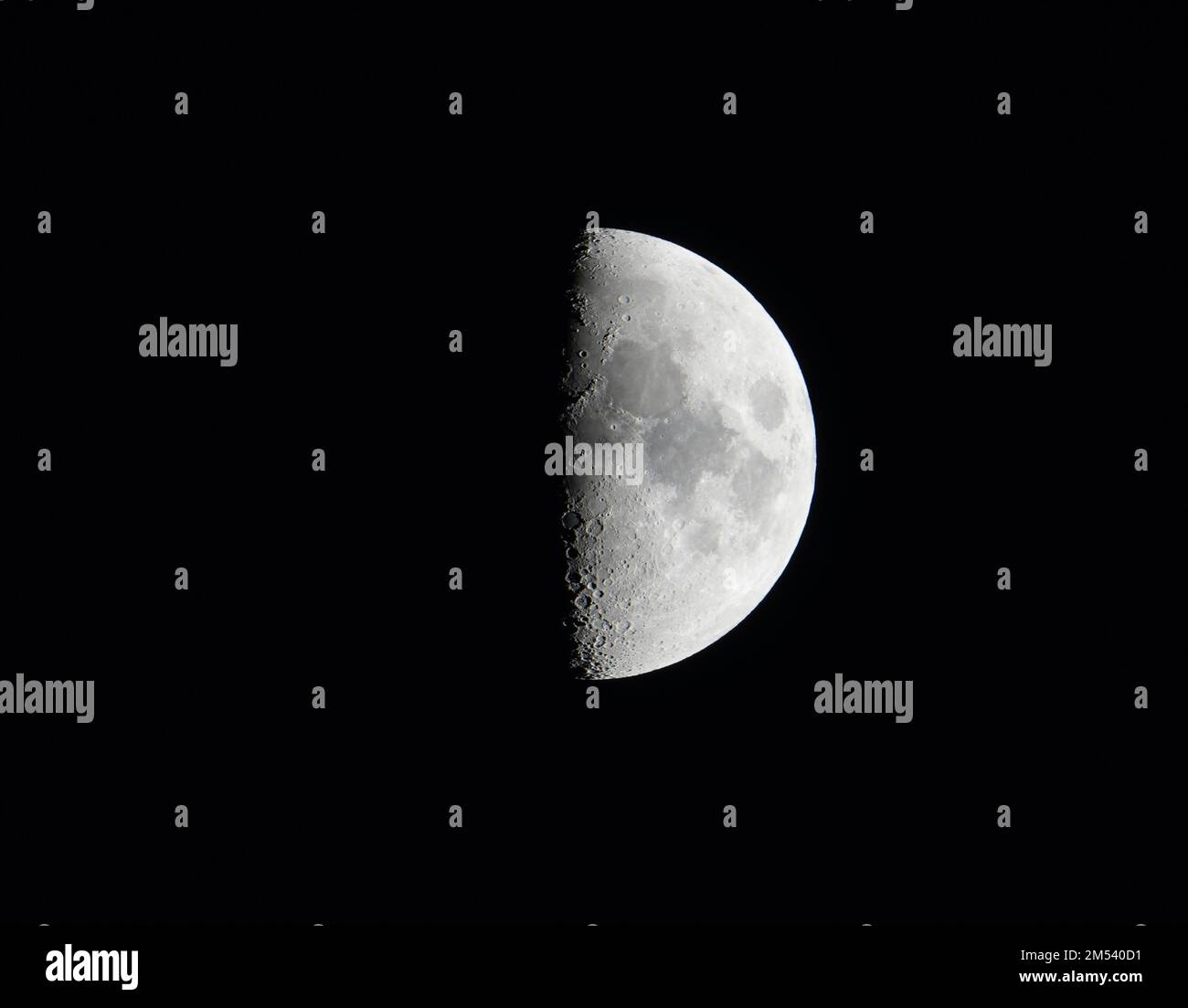 High quality photo of moon with craters on black night sky background ...