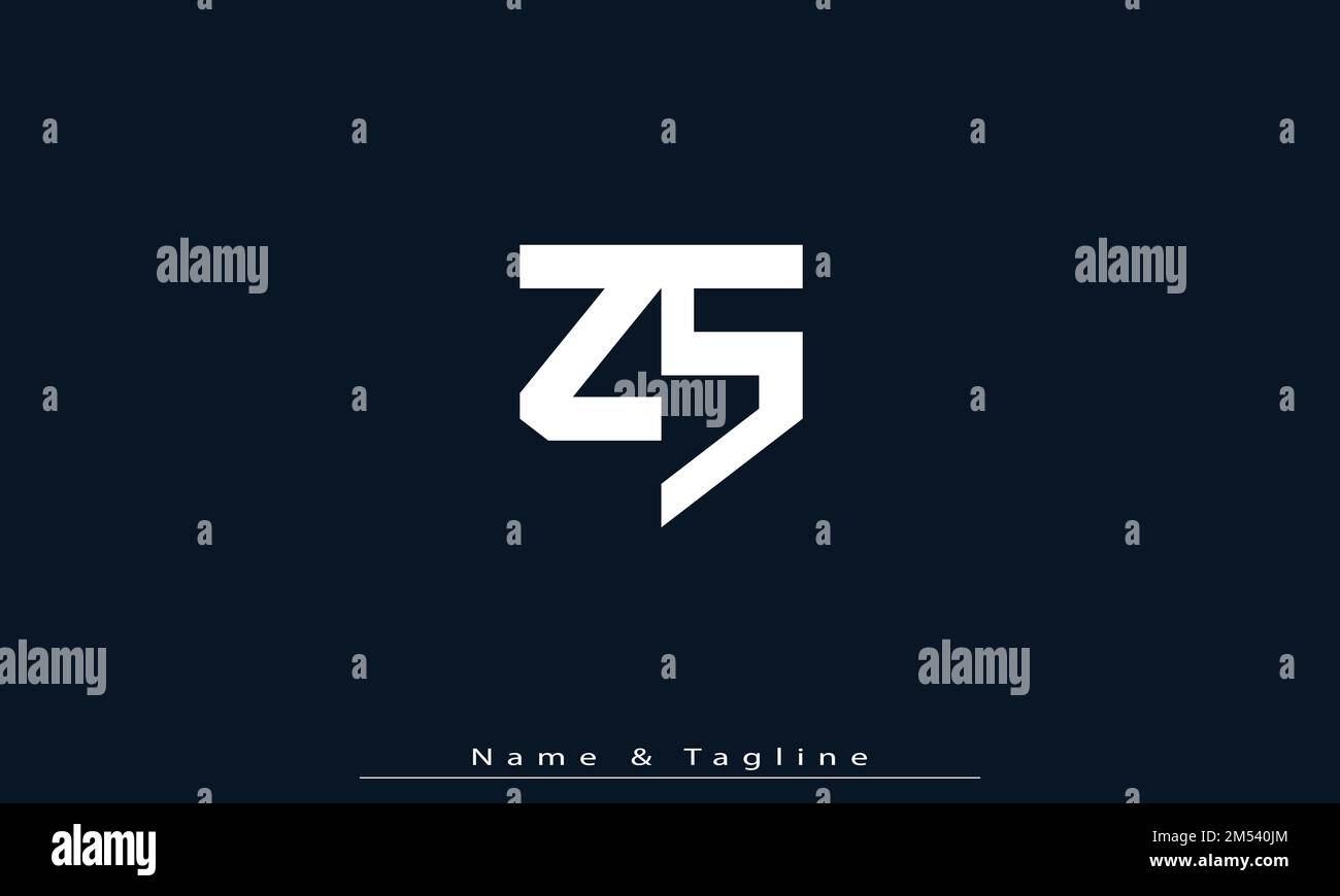 Alphabet letters Initials Monogram logo ZS , SZ Stock Vector Image ...