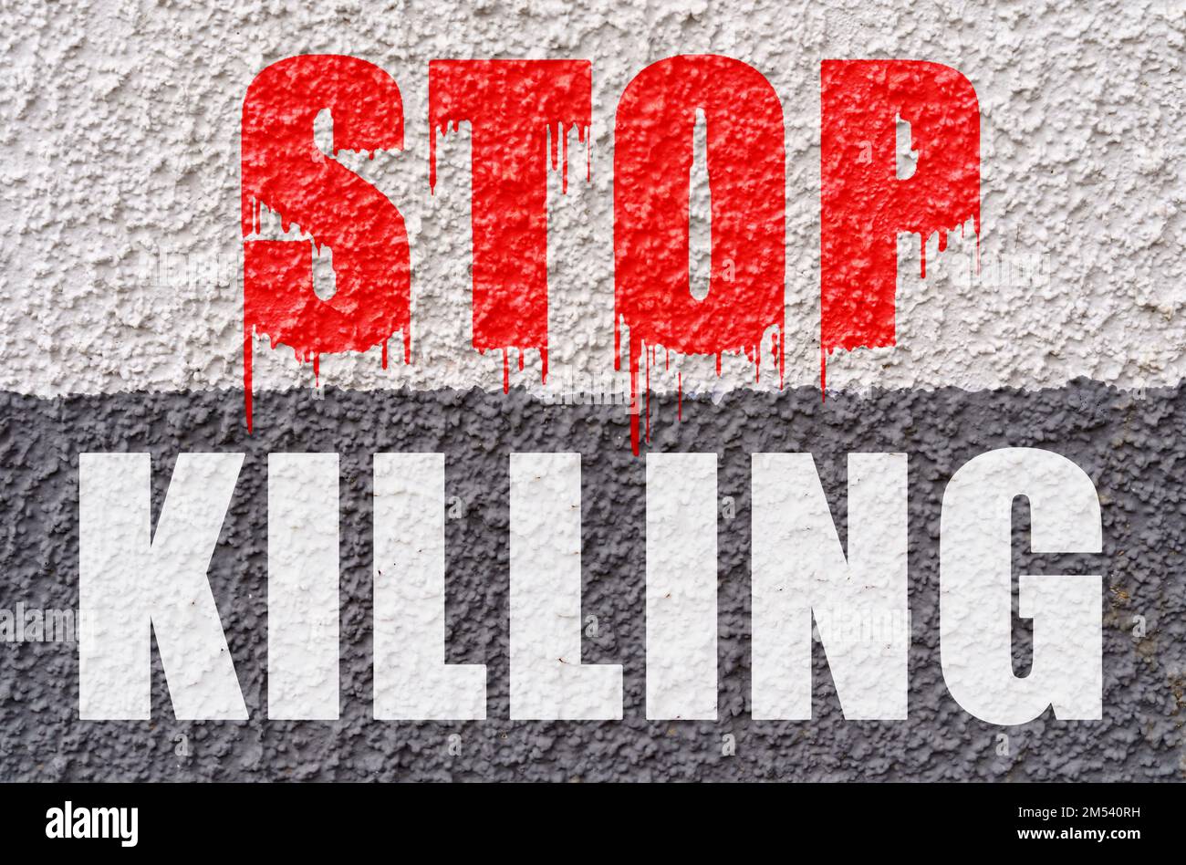 People concept. On the white-gray surface of the wall is the ...