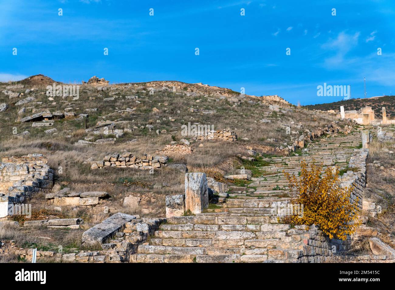 Ruins of the ancient city of Hierapolis in Turkey Stock Photo - Alamy