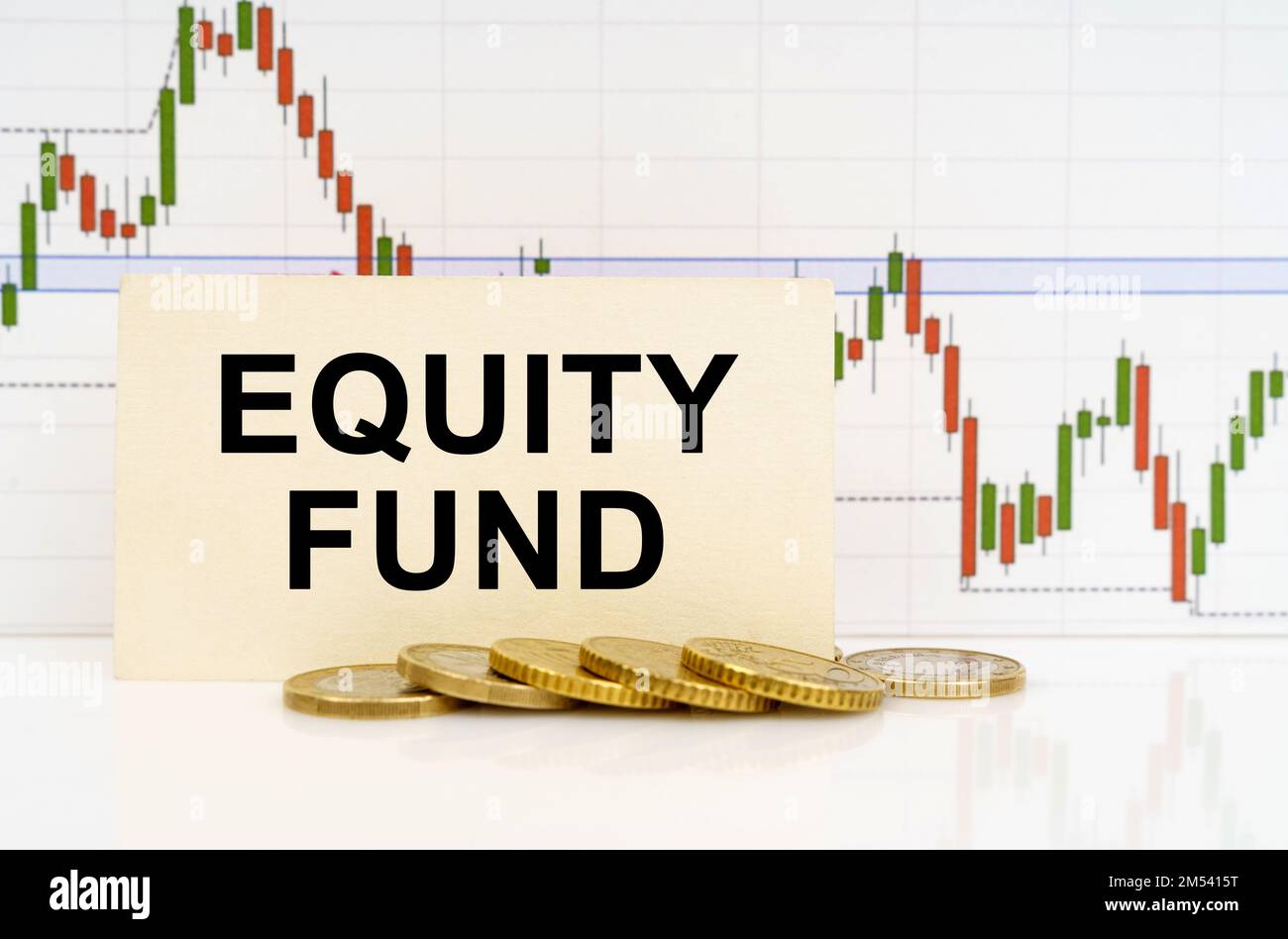 Business concept. Against the background of the quotes chart, a ...