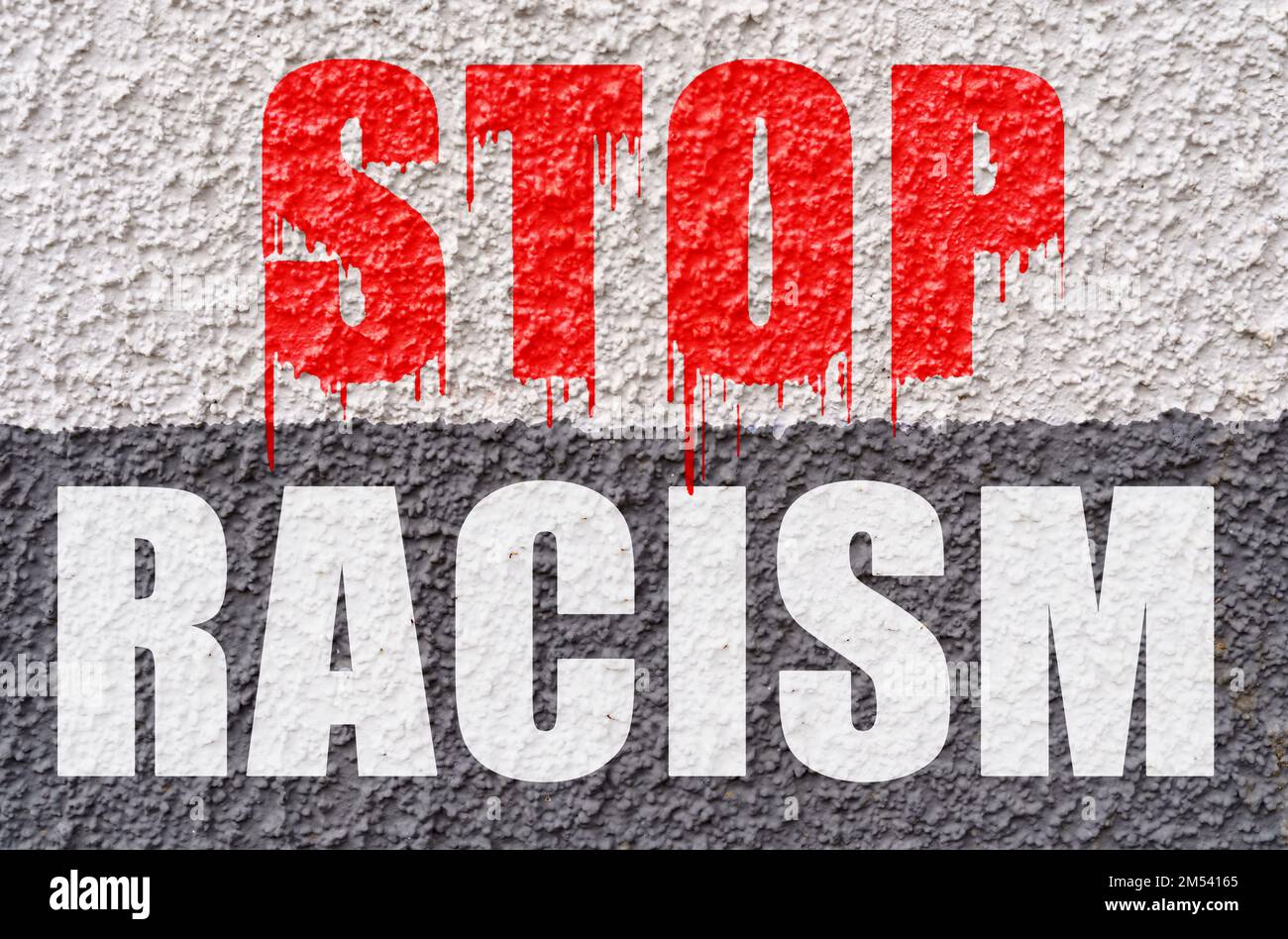 People concept. On the white-gray surface of the wall is the ...