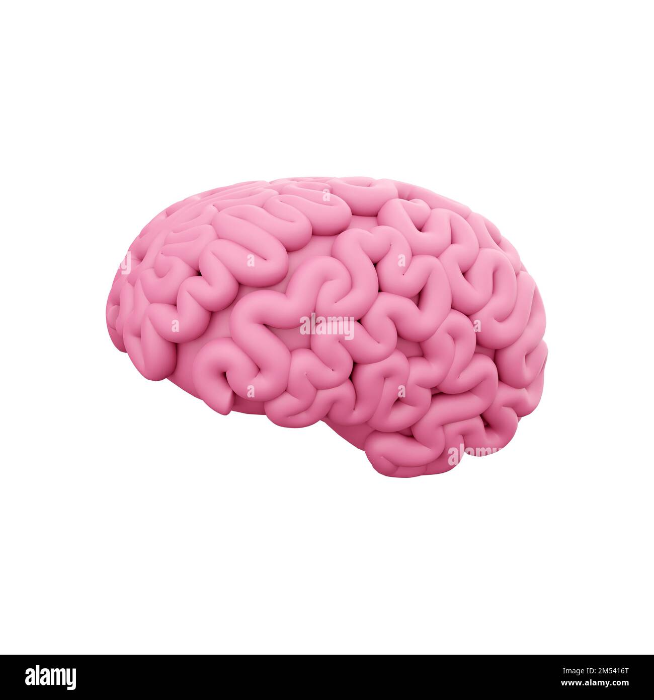 3d render minimal pink brain, thinking comic speech bubble. 3d ...