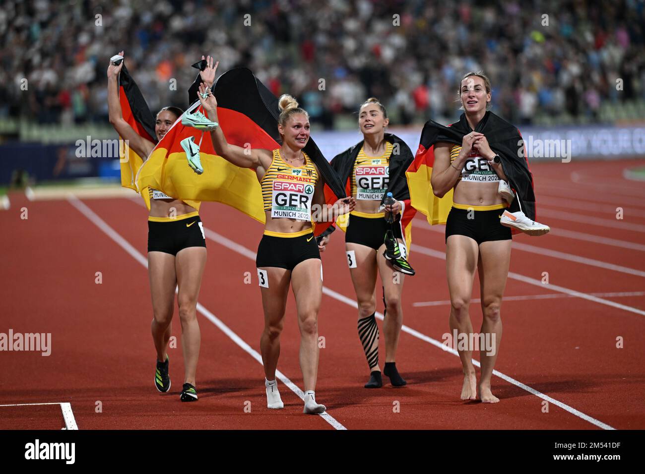 European Championship, final relay 4x100 ml, Lisa Meyer , Gina ...