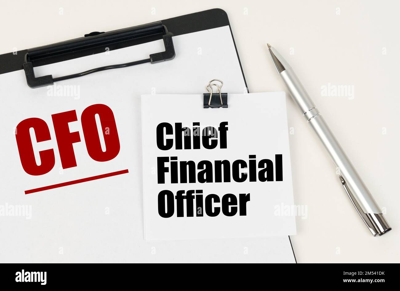 Business concept. On the tablet is a sheet of paper with the ...