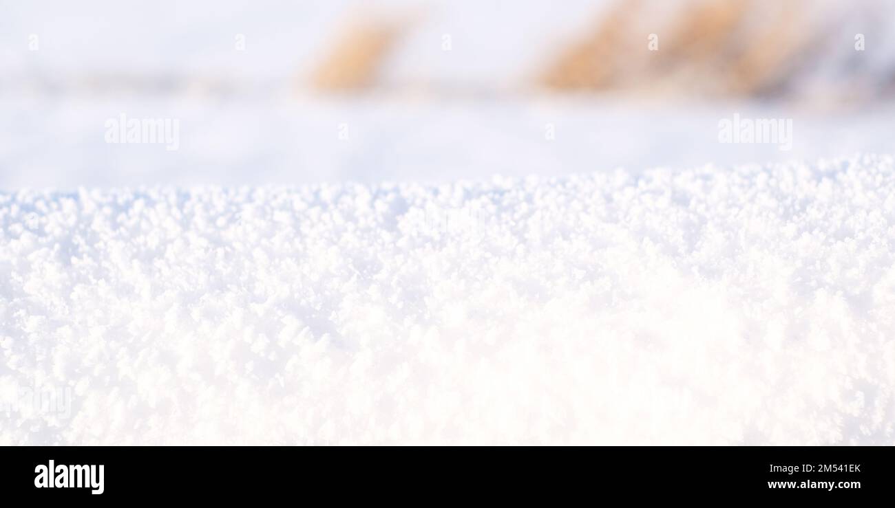 Natural winter background from snow falling on the ground Stock Photo ...